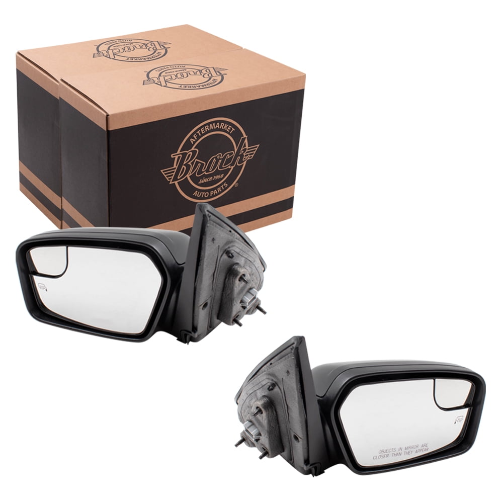 Brock Pair Set Power Side View Mirrors Heated Puddle Lamp Assembly for ...