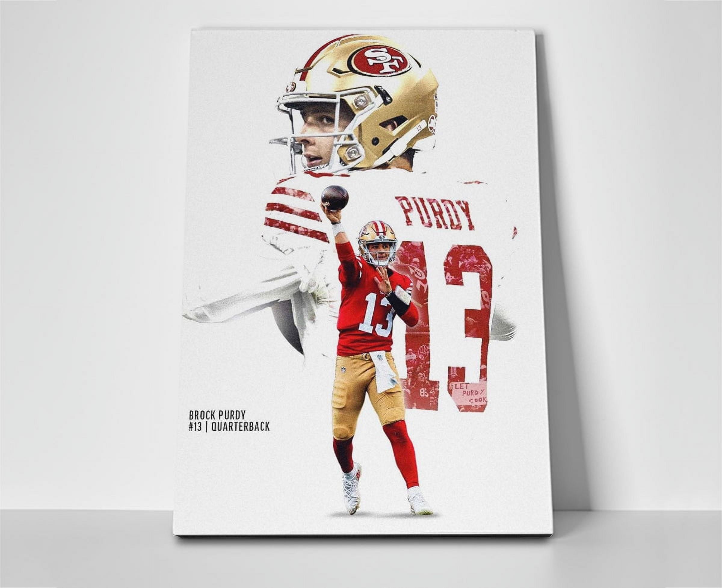 Brock Purdy Poster or Wrapped Canvas - Walmart.com