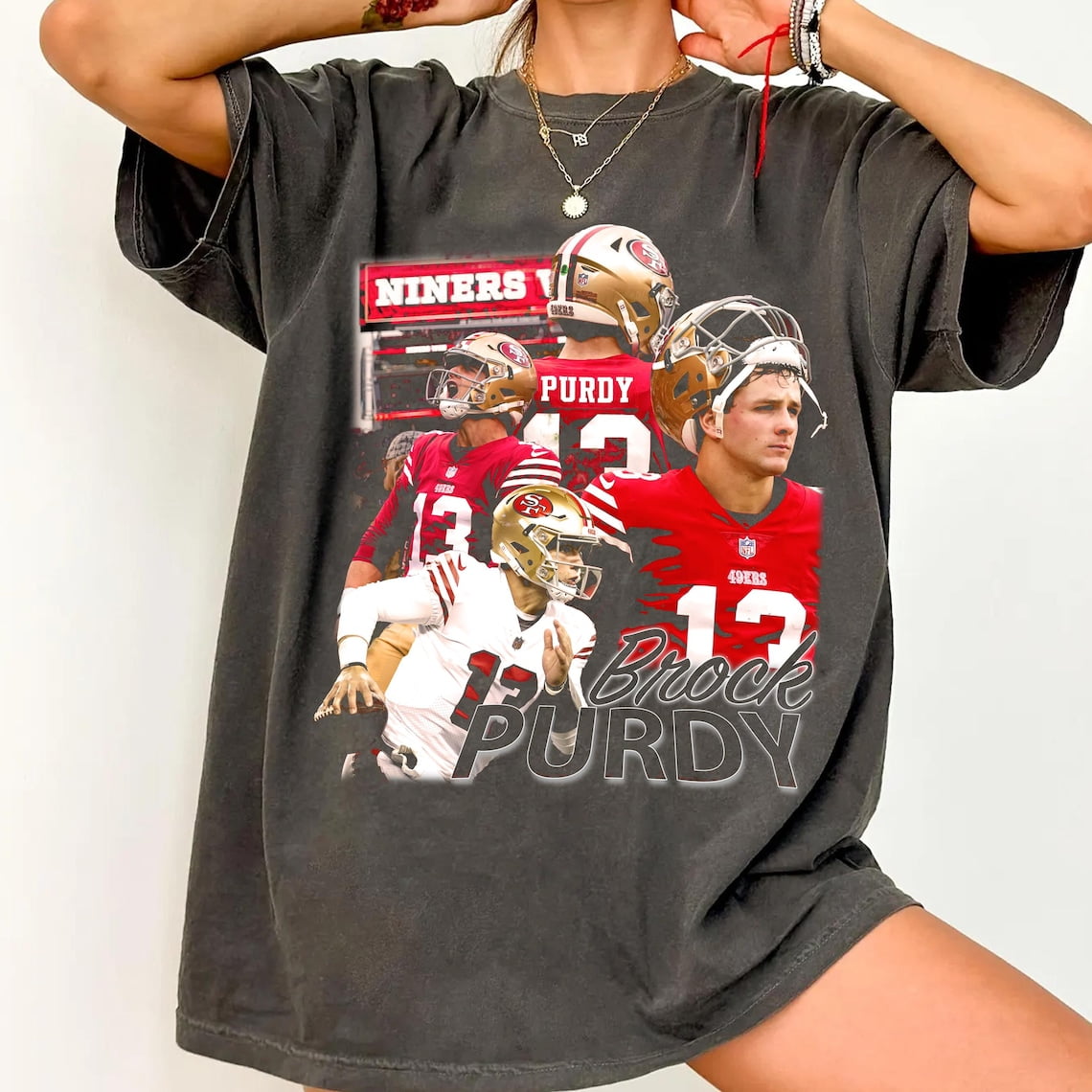 Brock Purdy Shirt - Vintage Design High Quality Tee Gift Retro Bootleg ...