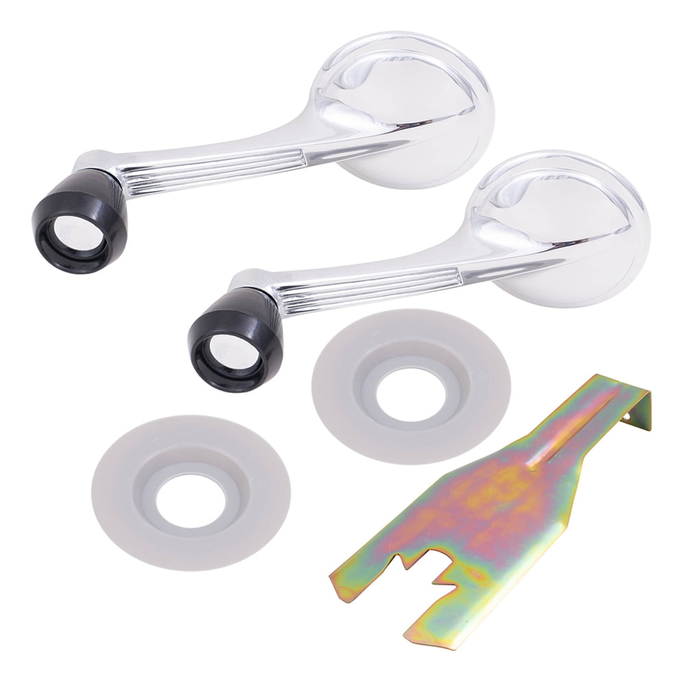 Brock Replacement 3 Pc Set Manual Window Cranks Chrome w/ Black Knob ...