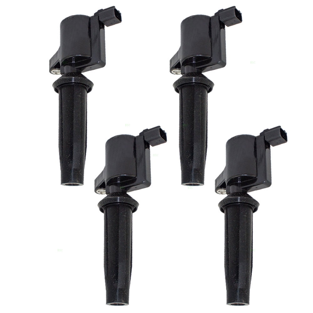 Brock Replacement 4 Piece Set Ignition Spark Plug Coils Compatible with ...