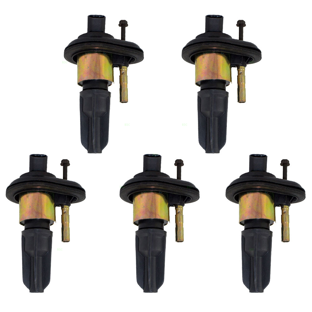 Brock Replacement 5 Pc Set Ignition Spark Plug Coils Compatible with ...
