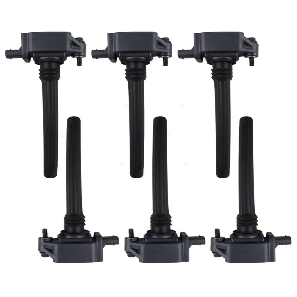 Brock Replacement 6 Piece Set Ignition Spark Plug Coils Compatible with ...