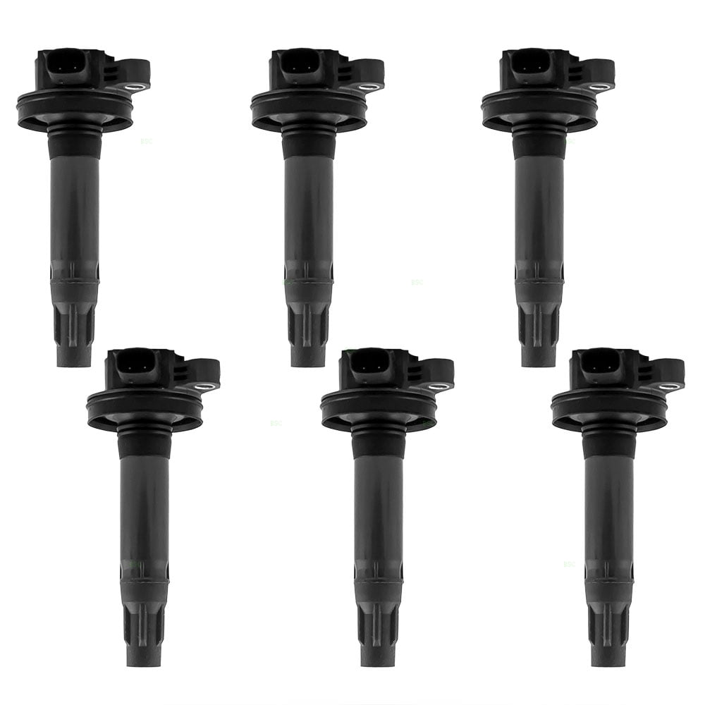 Brock Replacement 6 Piece Set Six Ignition Spark Plug Coils Compatible ...