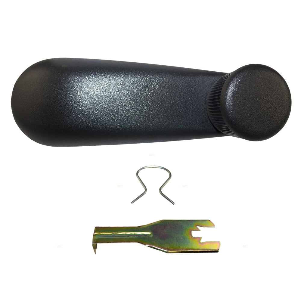 Brock Replacement Black Manual Window Crank Handle & Crank Handle Clip ...
