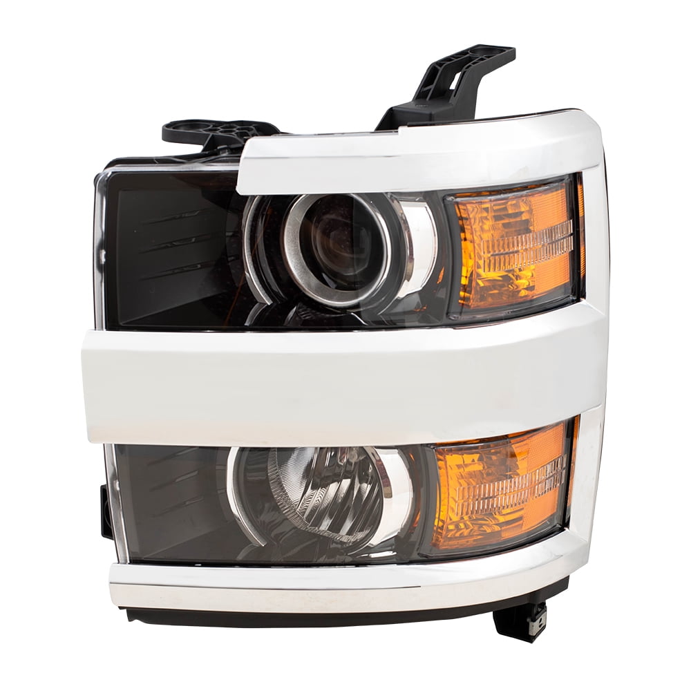 Brock Headlight for 2015-2018 Silverado 2500 w/ Chrome Bezel Left ...