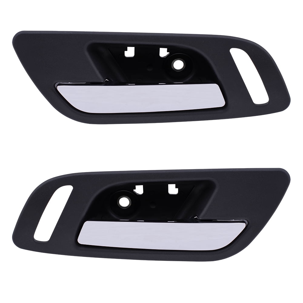 Brock Replacement Driver and Passenger Front Inside Door Handles Chrome ...