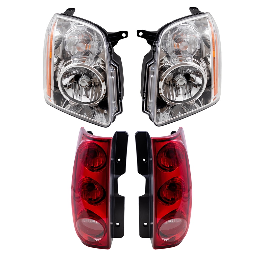 Brock Replacement Driver and Passenger Halogen Combination Headlight ...