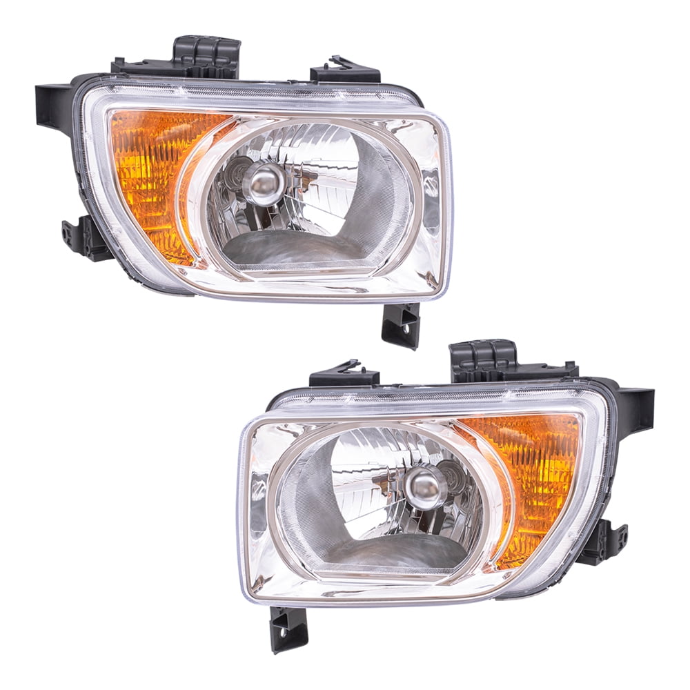 Headlight for 2003-2008 Element EX/LX w/ Chrome Bezel 33151SCVA01 Set ...