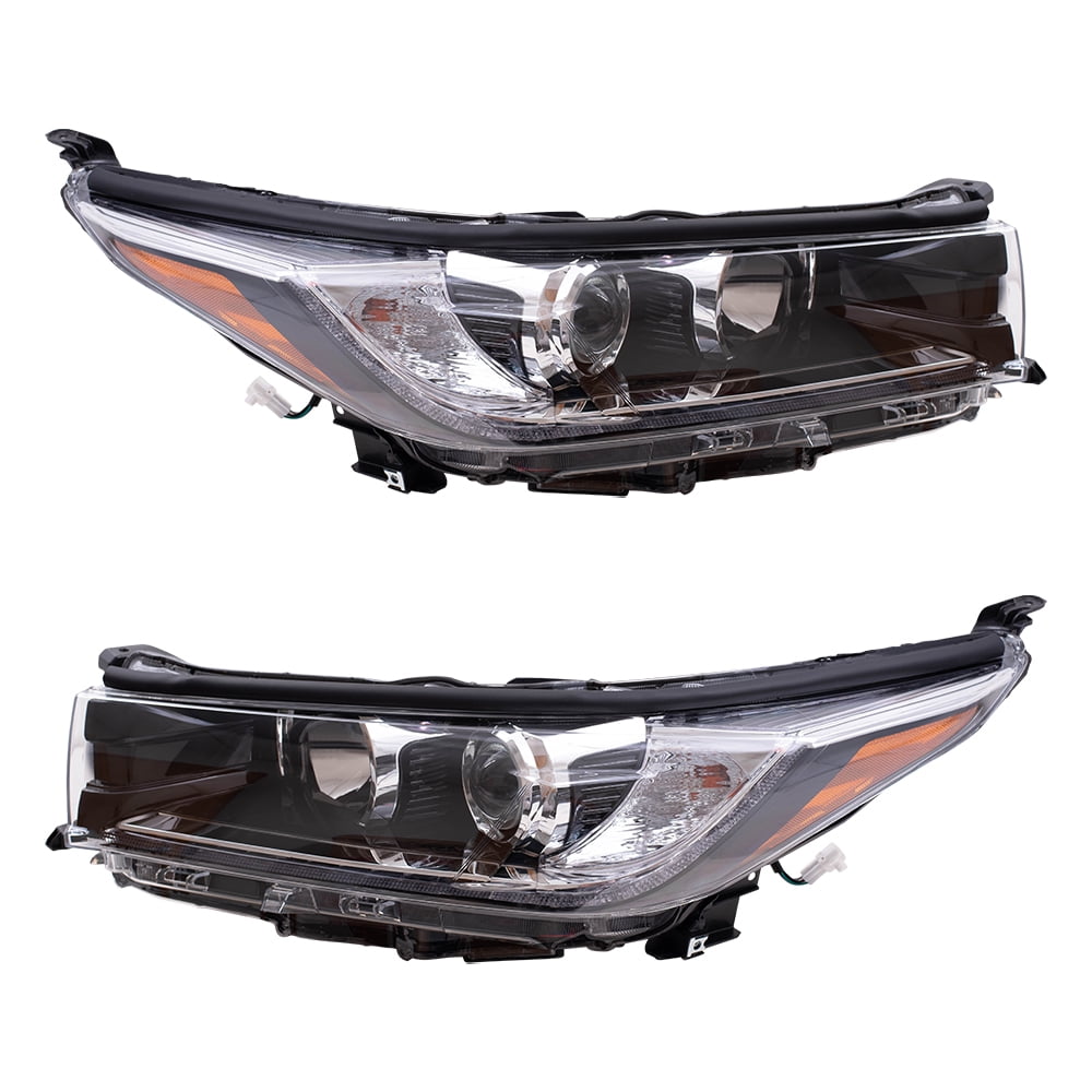 Brock Replacement Driver and Passenger Side Headlights without Smoked ...