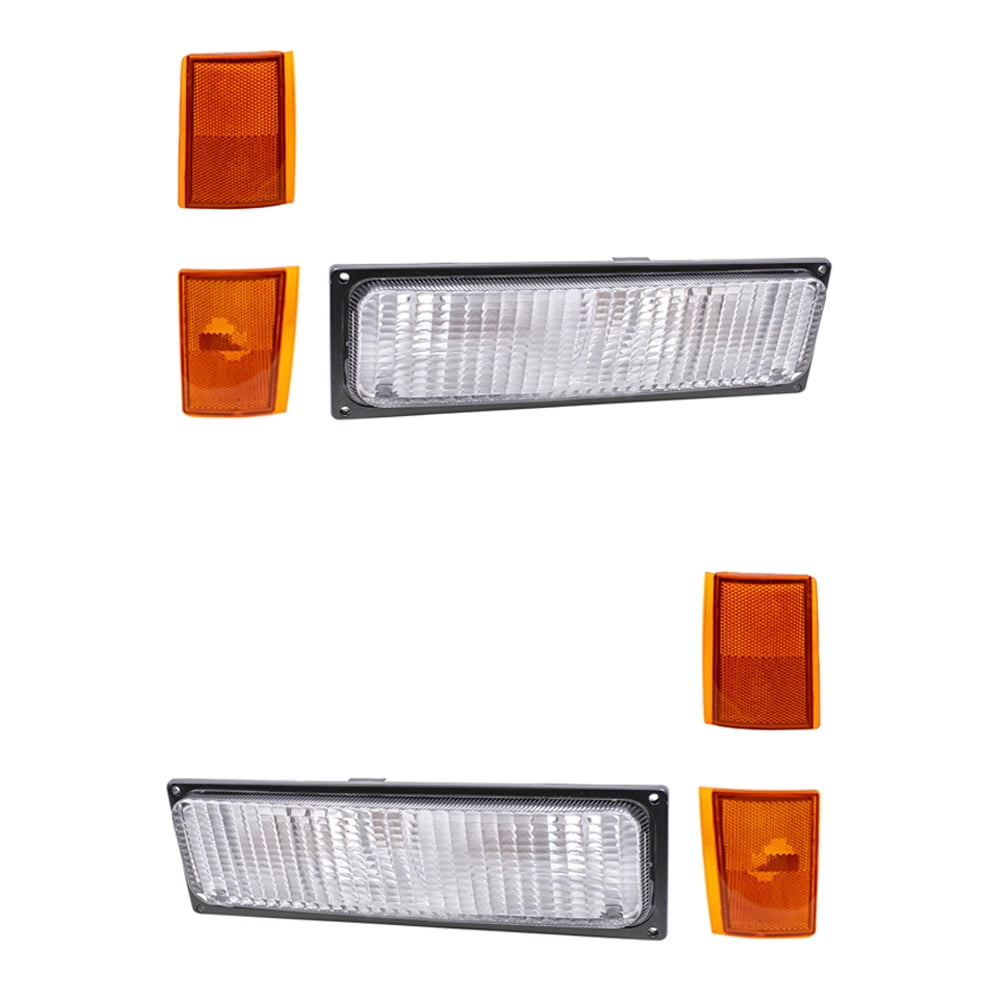 Brock Replacement Driver and Passenger Side Park Signal Marker Lights ...