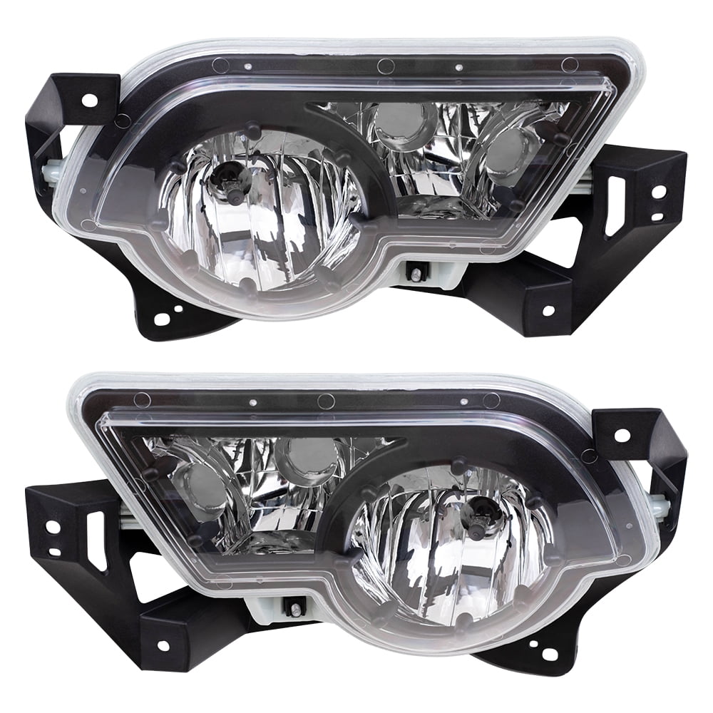 Brock Replacement Driver and Passenger Set Fog Lights Compatible with ...