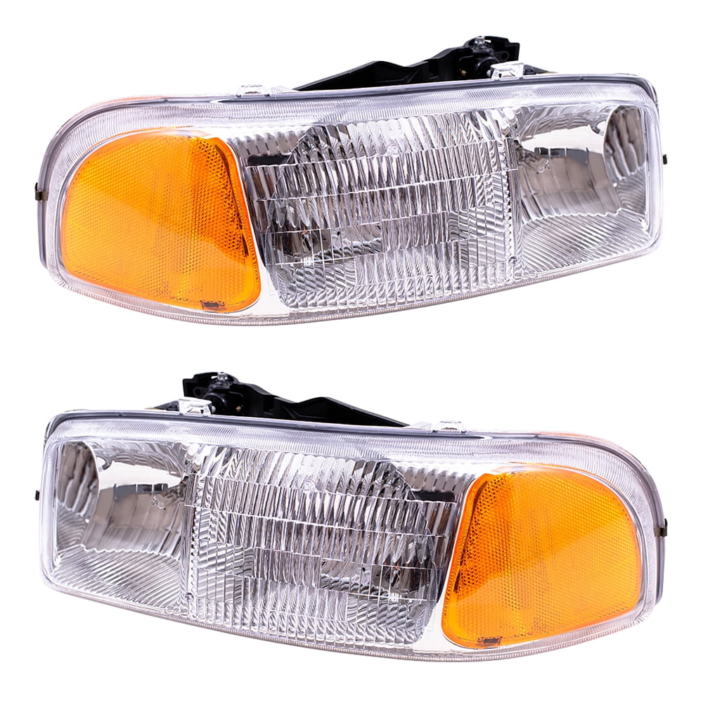 Brock Replacement Driver and Passenger Set Halogen Headlights ...