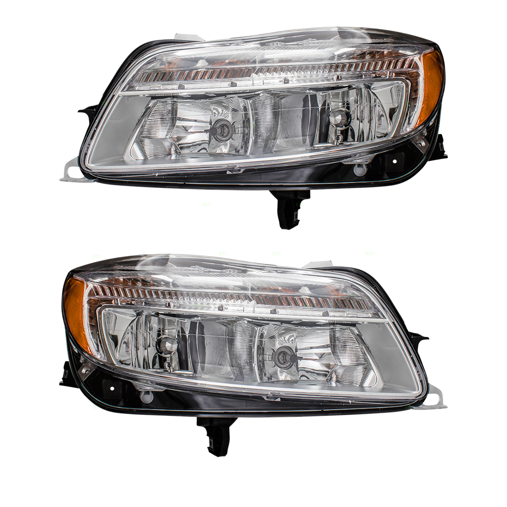 Brock Replacement Driver and Passenger Set Halogen Headlights ...