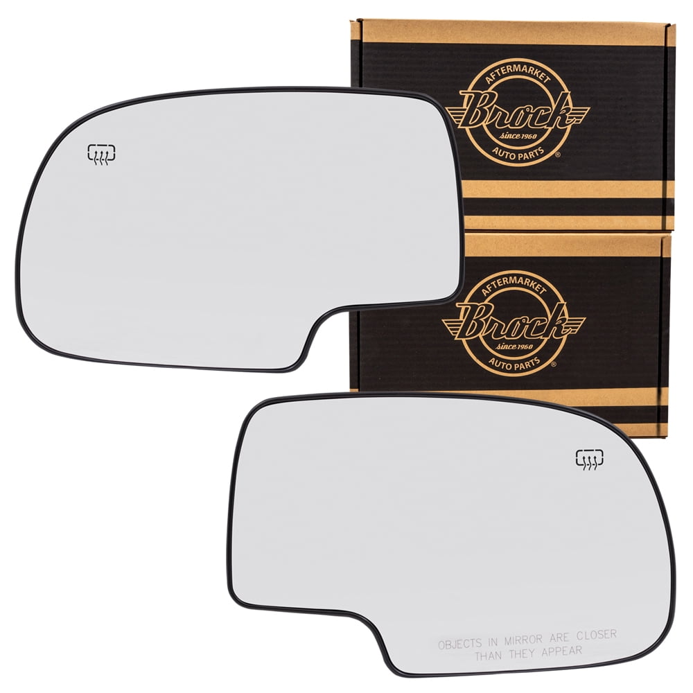 Brock Mirror Glass with Base for 1999-2006 Silverado 1500 Heated Set ...