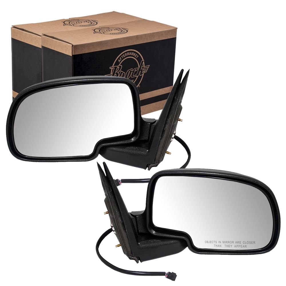 Brock Power Mirror for 1999-2002 Silverado 1500 Textured Black Base ...