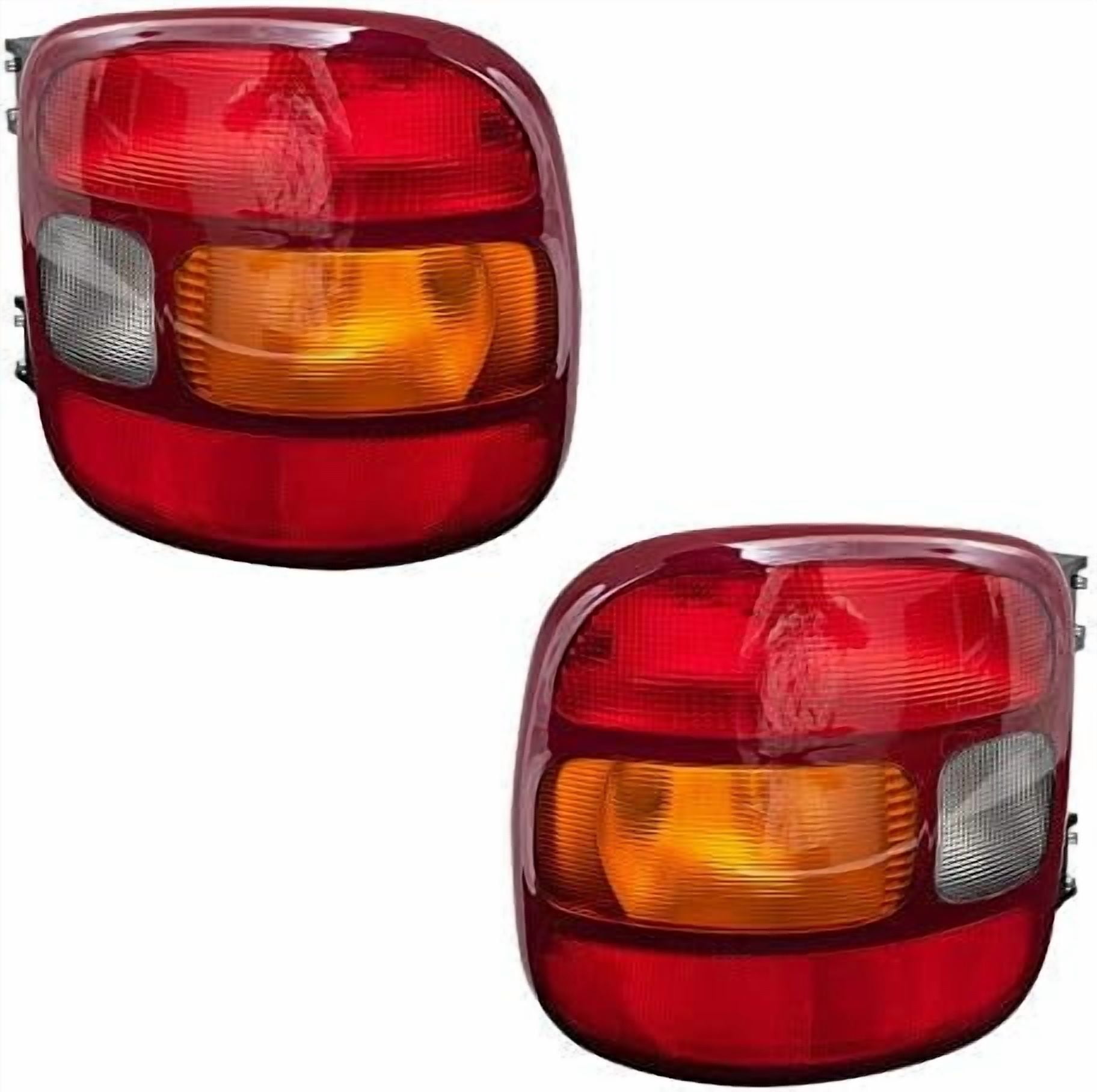 Brock Replacement Driver and Passenger Set Tail Lights Compatible with ...