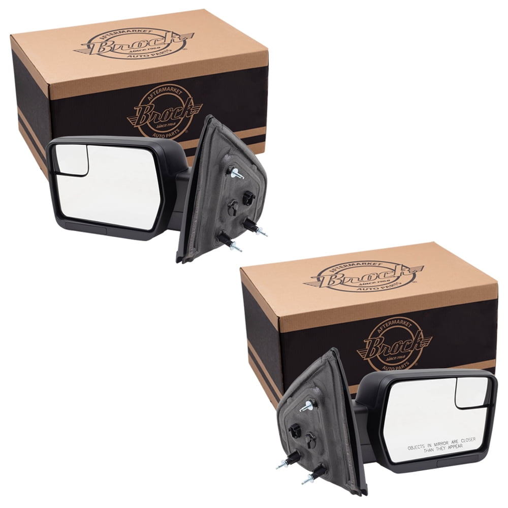 Brock Replacement Driver and Passenger Side Power Mirrors Textured ...
