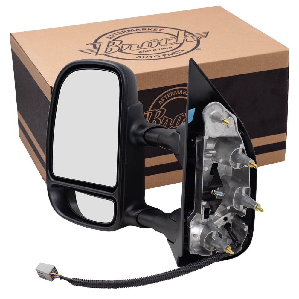 Brock Replacement Power Side-View Mirror, Double Swing, Telescopic Dual ...