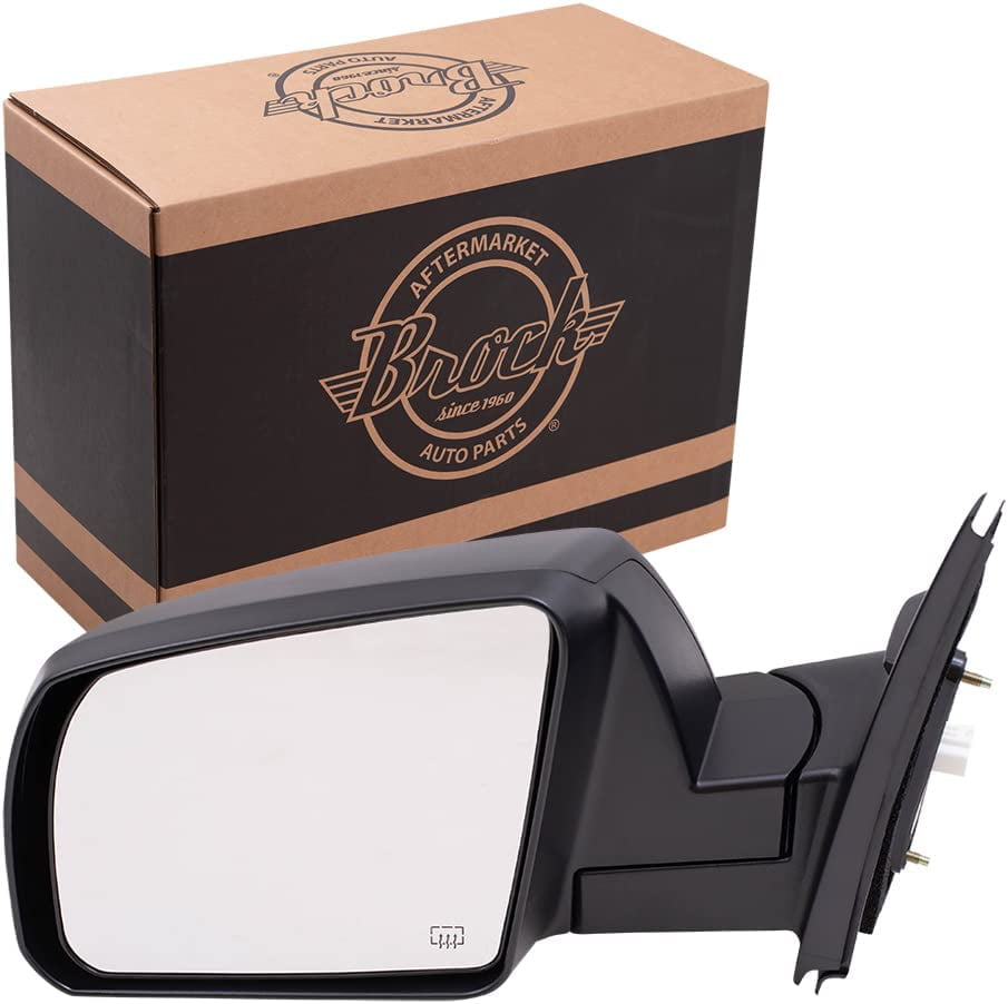 Brock Replacement Drivers Power Side View Mirror Heated Textured ...