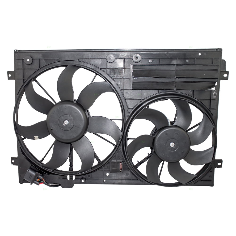 Brock Replacement Dual Cooling Fan Assembly with Vents in Shroud ...