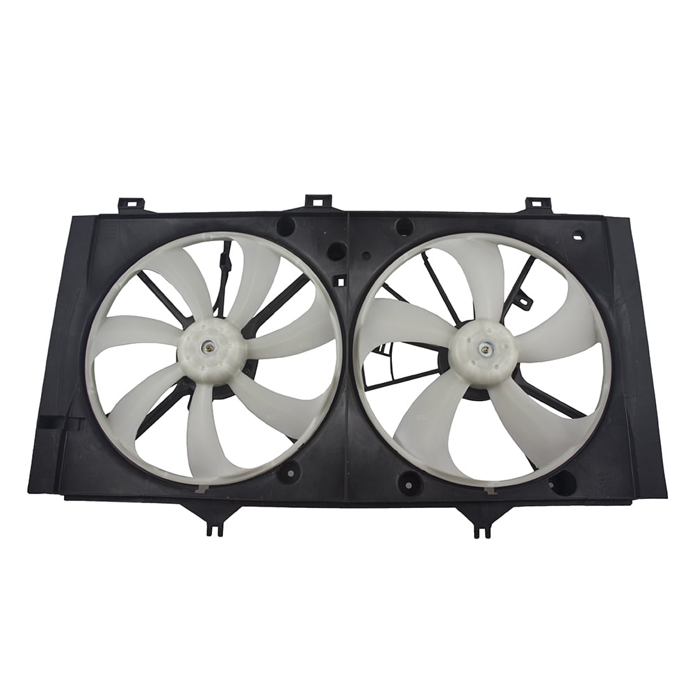 Brock Replacement Dual Cooling Fan Radiator Condenser Motor Assembly ...