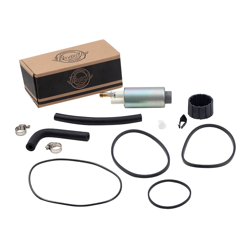 Brock Replacement Electric Fuel Pump w/ Installation Kit Compatible ...