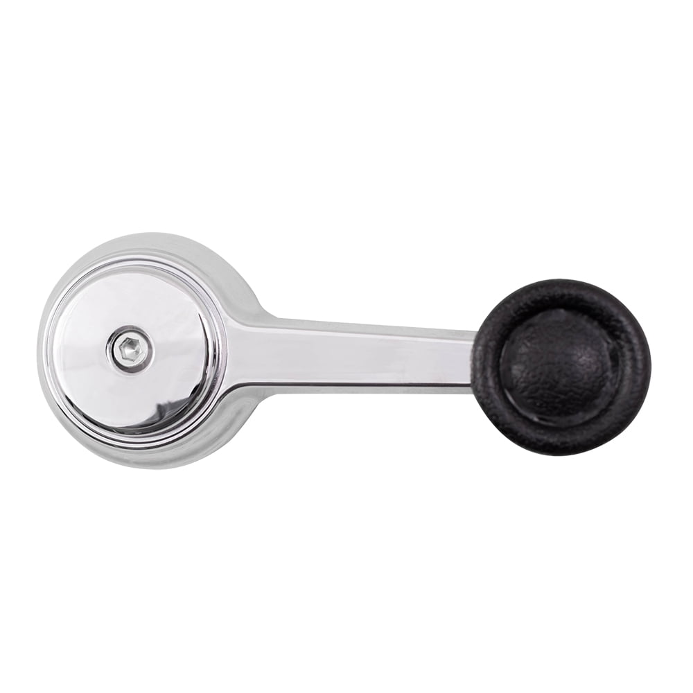 Brock Replacement Manual Window Crank Handle Chrome with Black Knob ...
