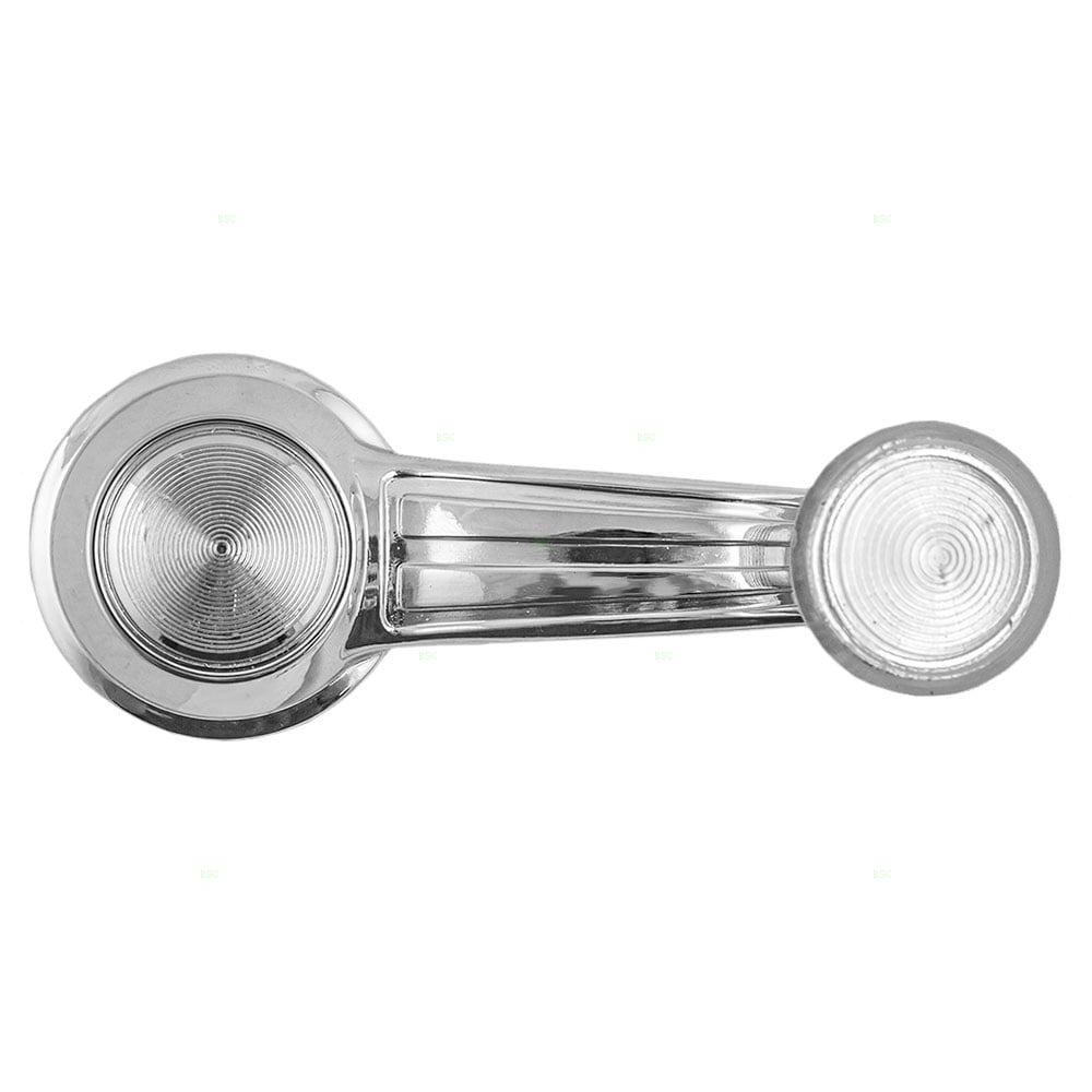 Brock Replacement Manual Window Crank Handle Chrome w/ Clear Knob ...