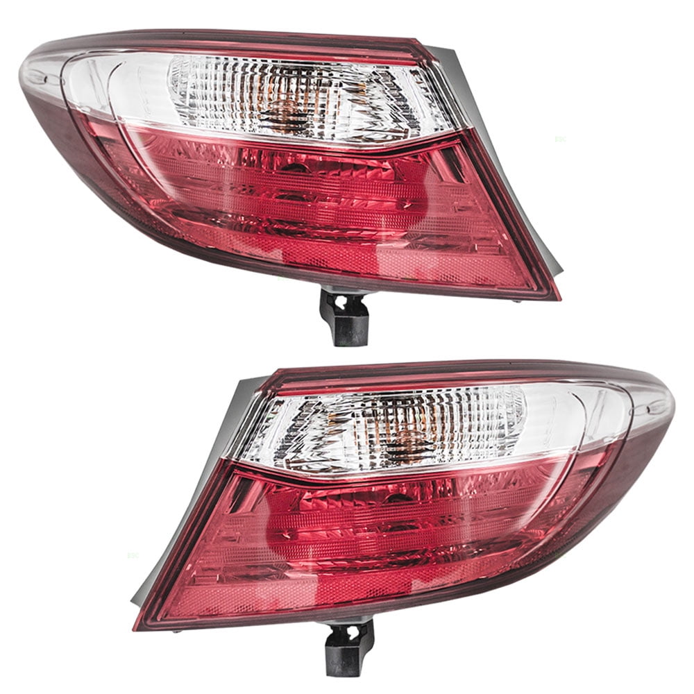 Tail Light for 2015-2017 Camry Red/Clear Quarter Mounted Hybrid ...