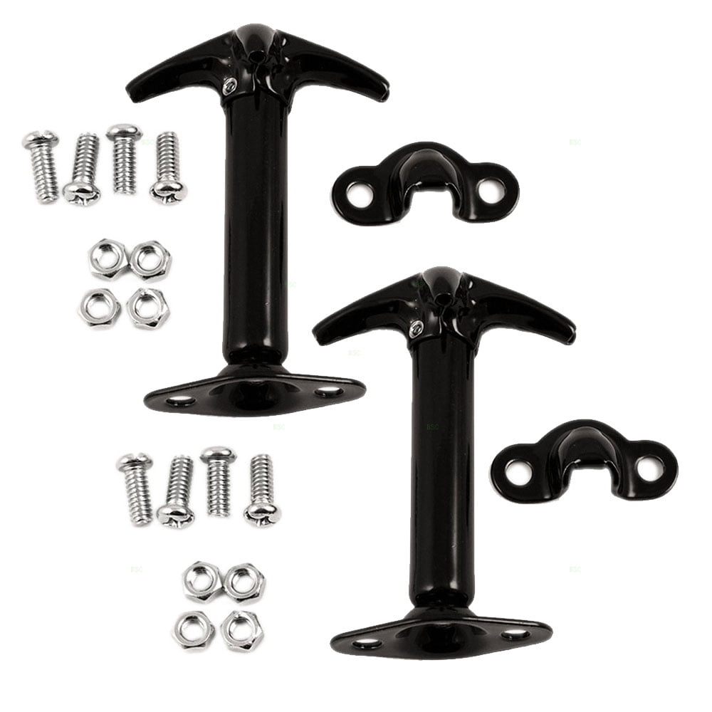 Brock Replacement Pair of Black Hood Latch Safety Catch Kits Compatible ...