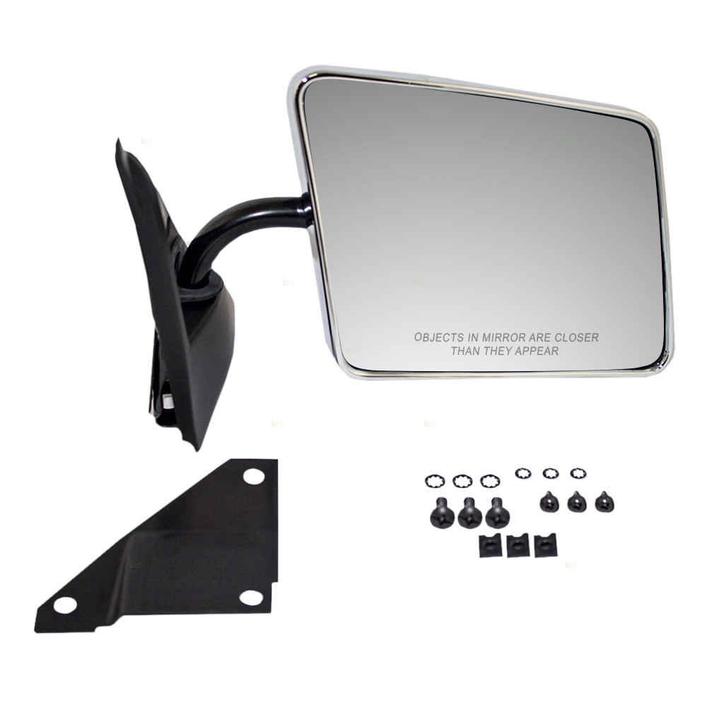 Brock Manual Mirror for 1983-1994 S10 Blazer Below Eyeline Manual Fold ...