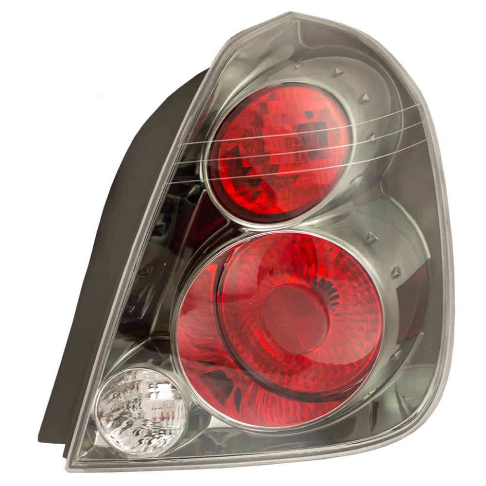 Brock Replacement Passengers Taillight Tail Lamp with Dark Chrome Trim ...
