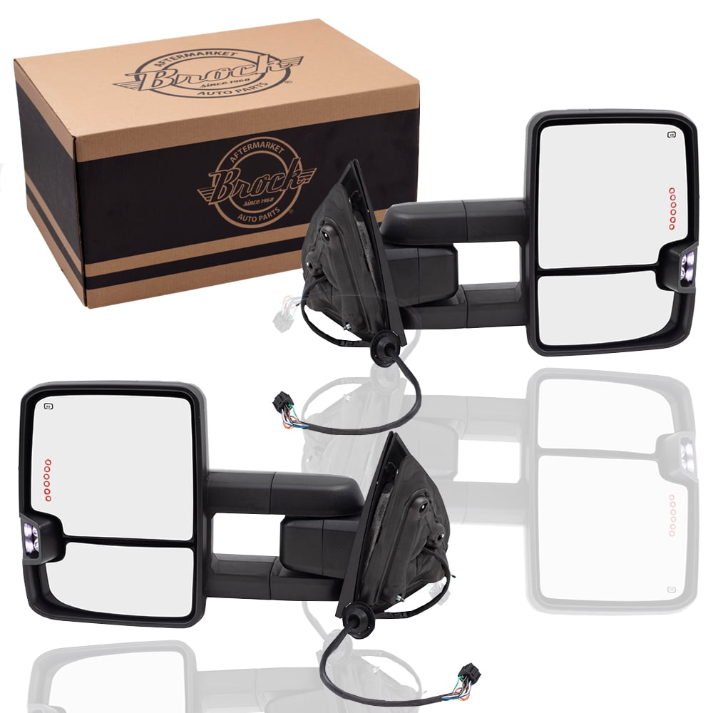 Brock Power Mirror for 2014-2018 Silverado 1500 Extendable Performance ...