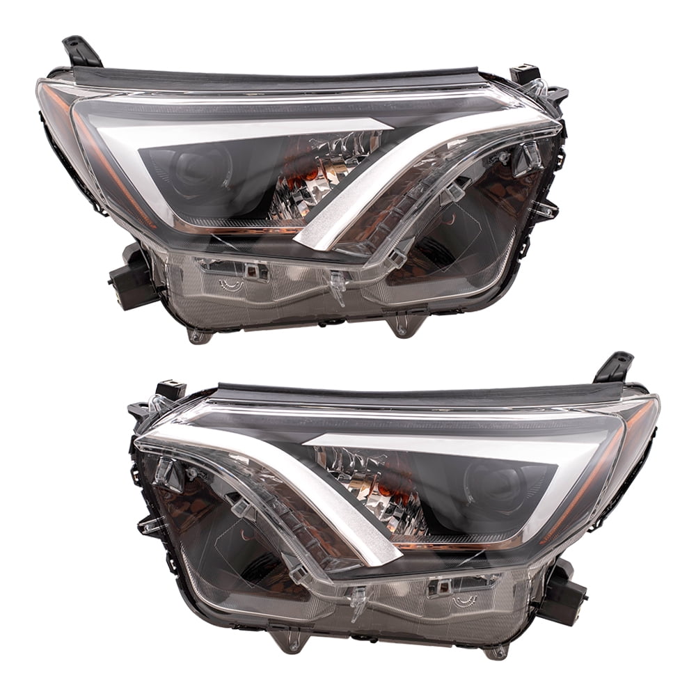 Brock Headlight for 2016-2018 RAV4 LED Set 8118542670 - Walmart.com