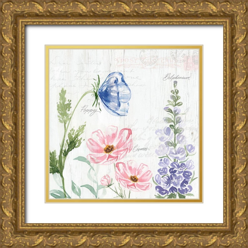Brockmon, Kristen 12x12 Gold Ornate Wood Framed with Double Matting ...
