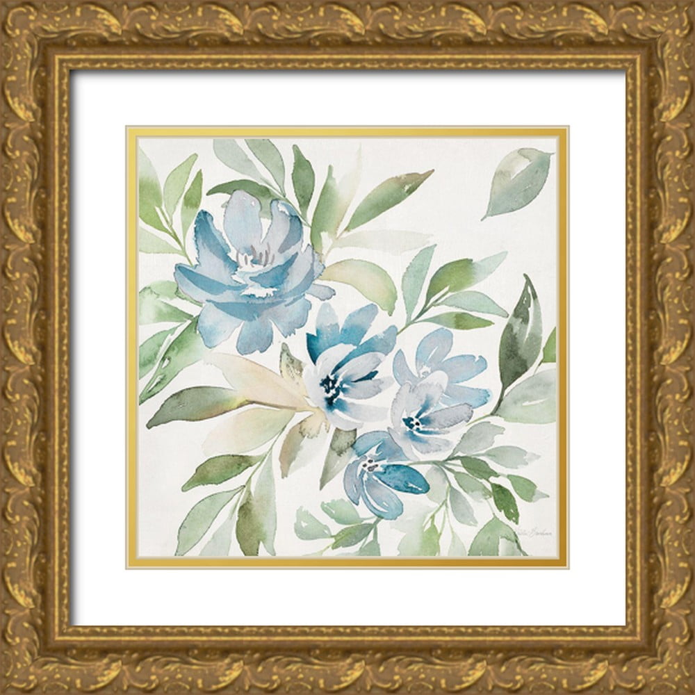 Brockmon, Kristen 12x12 Gold Ornate Wood Framed with Double Matting ...