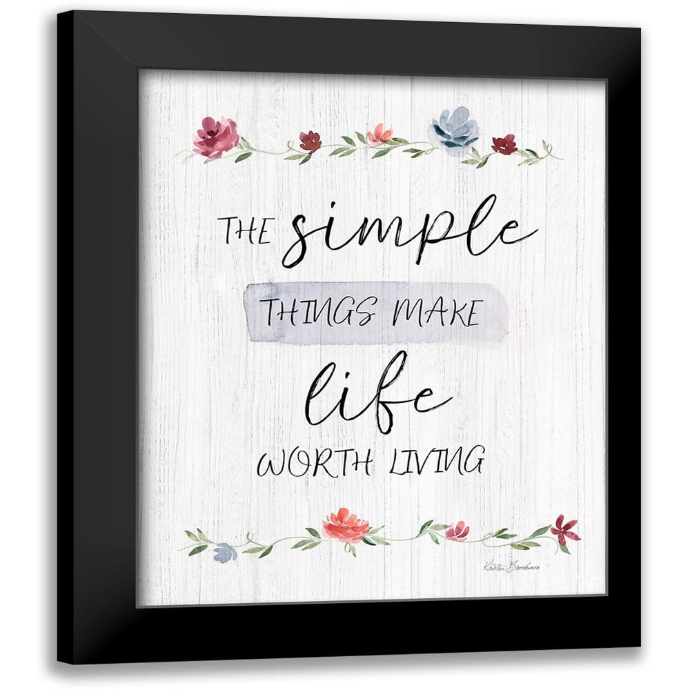 Brockmon, Kristen 12x14 Black Modern Framed Museum Art Print Titled ...