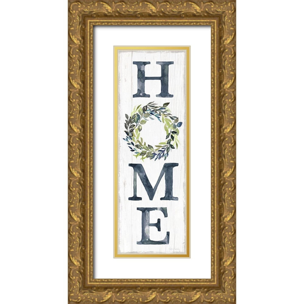 Brockmon, Kristen 13x32 Gold Ornate Wood Framed with Double Matting ...