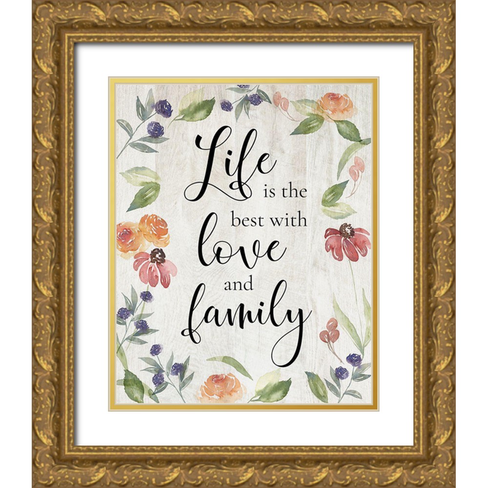 Brockmon, Kristen 15x18 Gold Ornate Wood Framed with Double Matting ...