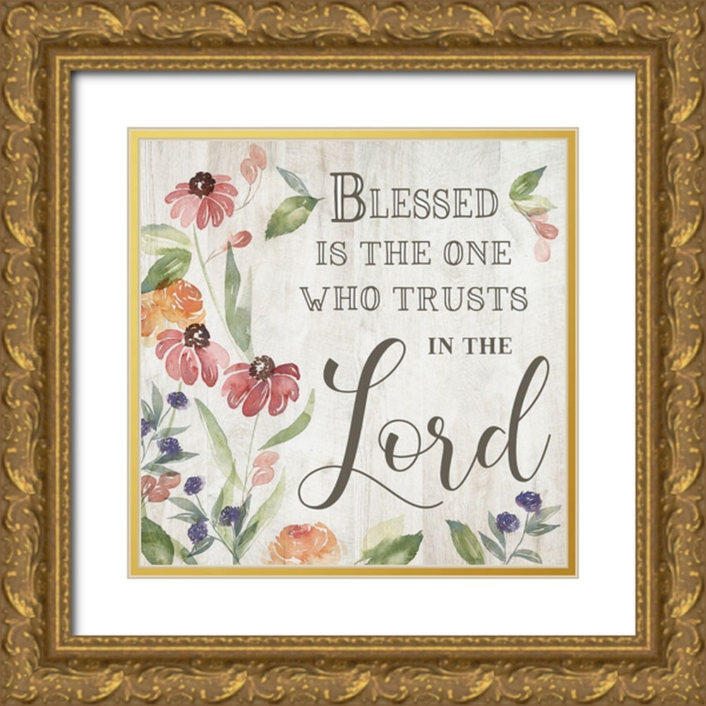 Brockmon, Kristen 20x20 Gold Ornate Wood Framed with Double Matting ...