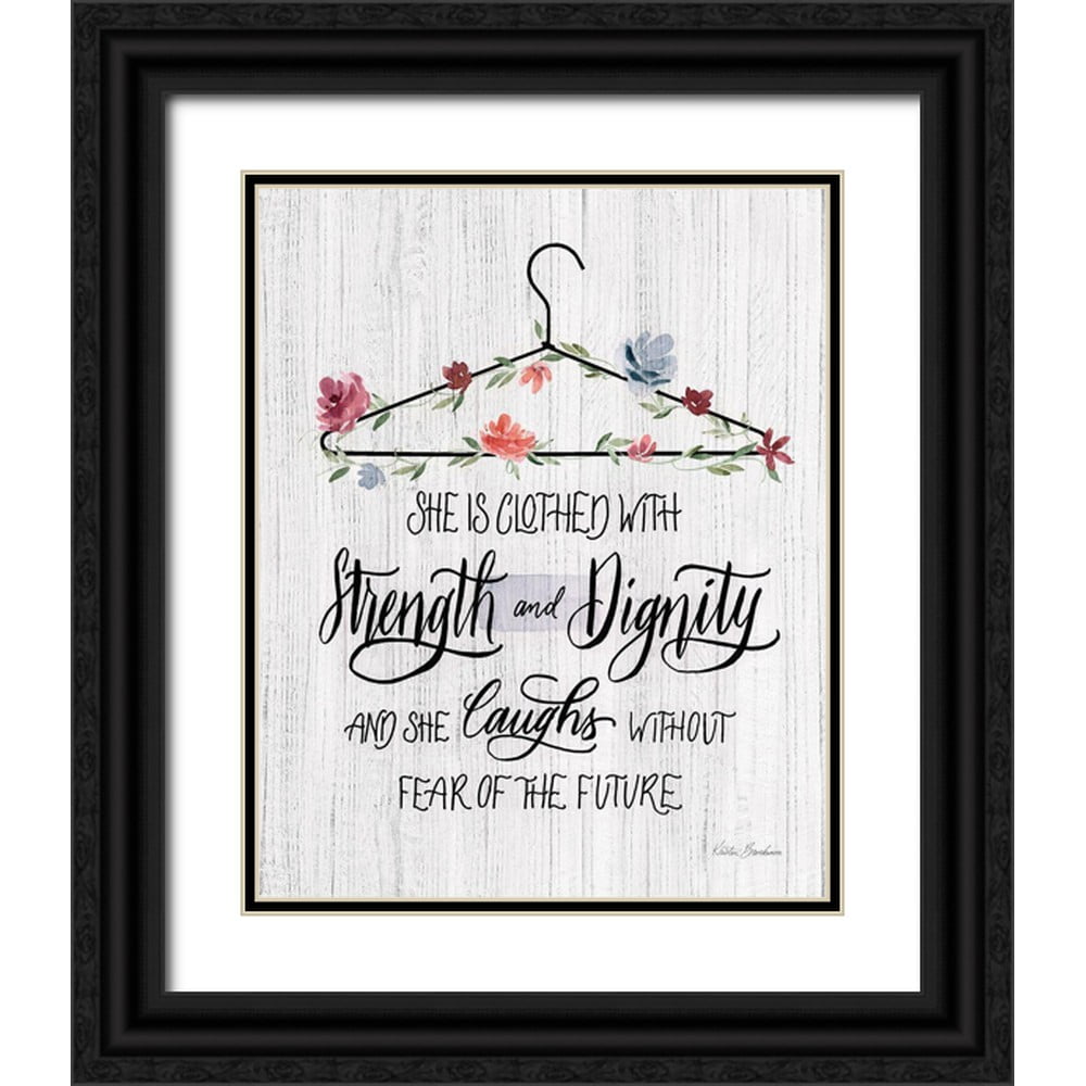 Brockmon, Kristen 20x24 Black Ornate Wood Framed with Double Matting ...