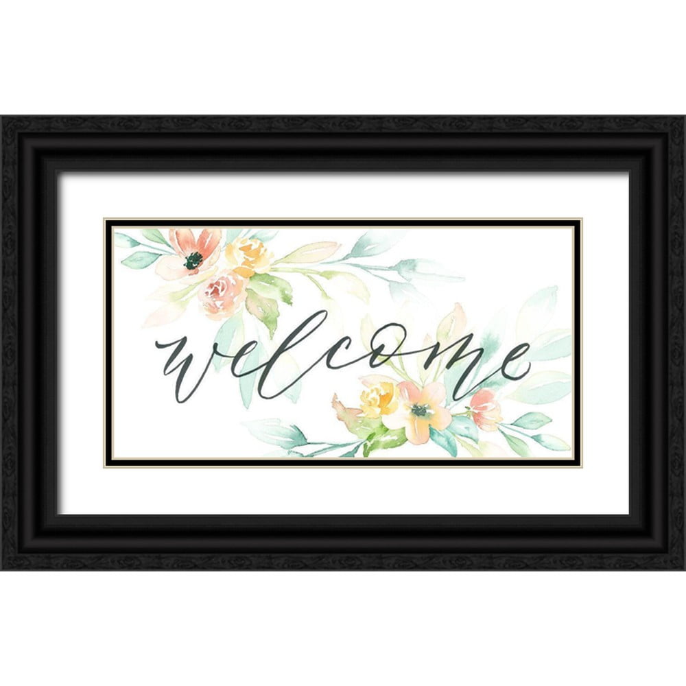 Brockmon, Kristen 24x14 Black Ornate Wood Framed with Double Matting ...