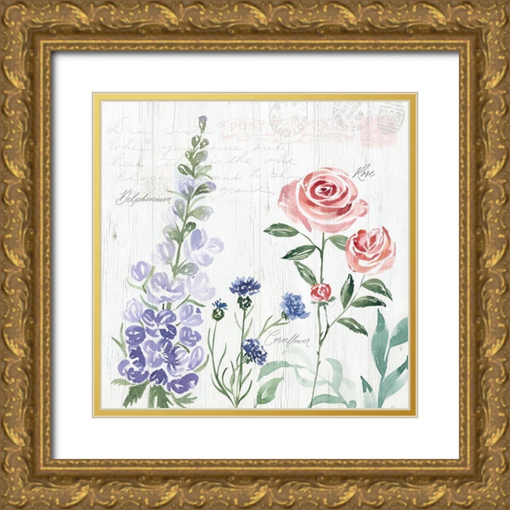 Brockmon, Kristen 26x26 Gold Ornate Wood Framed with Double Matting ...