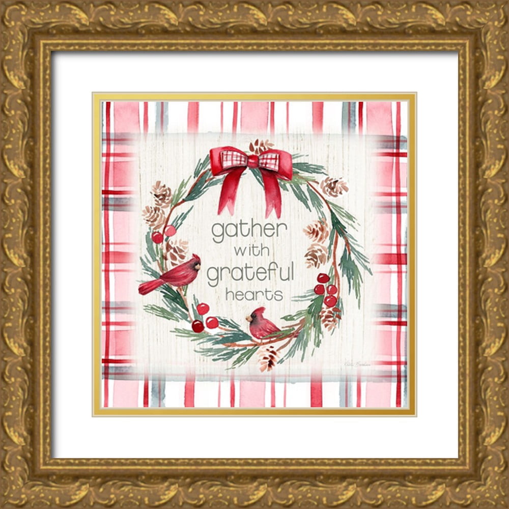 Brockmon, Kristen 26x26 Gold Ornate Wood Framed with Double Matting ...