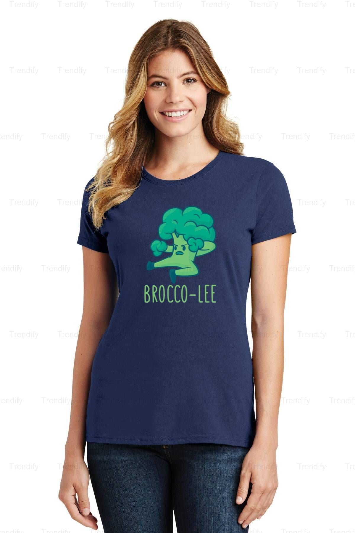 Broco Lee Funny Food Pun Healthy Vegetable Humor Graphic T Shirt up to ...