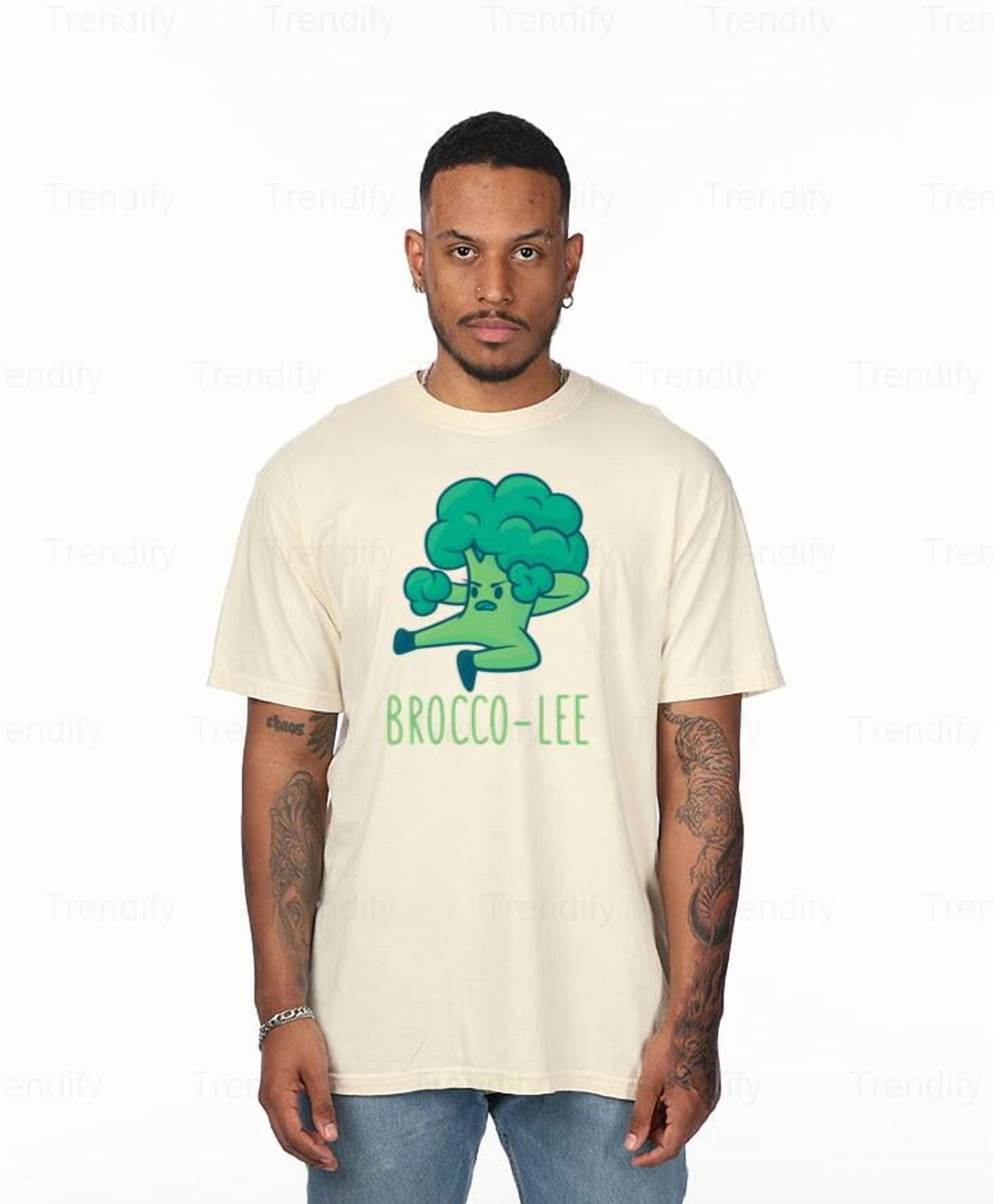 Broco Lee Funny Food Pun Healthy Vegetable Humor Graphic T Shirt up to ...
