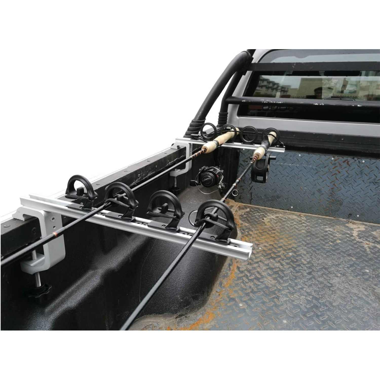 Brocraft Aluminum Clamp on Rod Holder for Truck or Boat/Truck Bed Rod ...