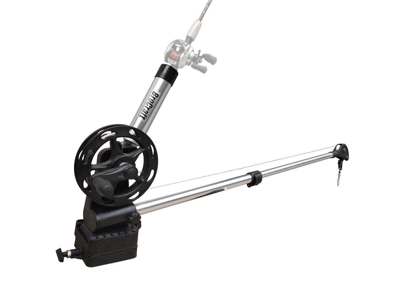 Brocraft Trolling Manual Downrigger with Telescopic Boom and Swivel ...