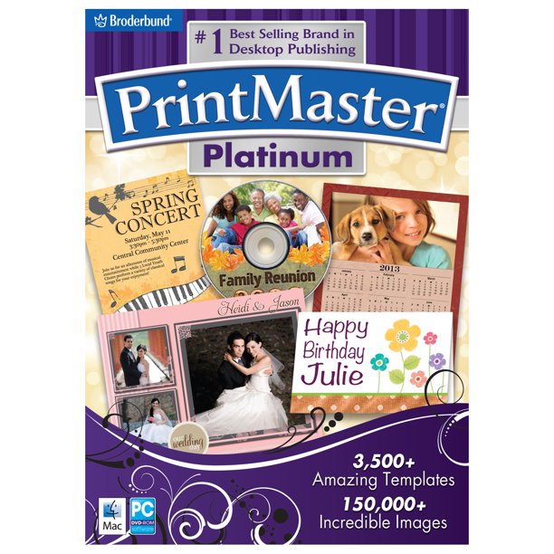 Broderbund PrintMaster Platinum Software 2013 (PC) - Walmart.com